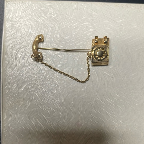 Avon | Jewelry | Vintage Avon Telephone Gold Plated Stick Pin | Poshmark